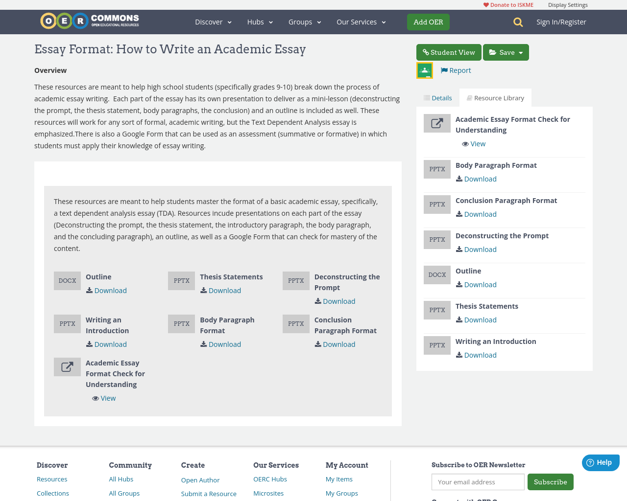 Essay Format: How to Write an Academic Essay | OER Commons