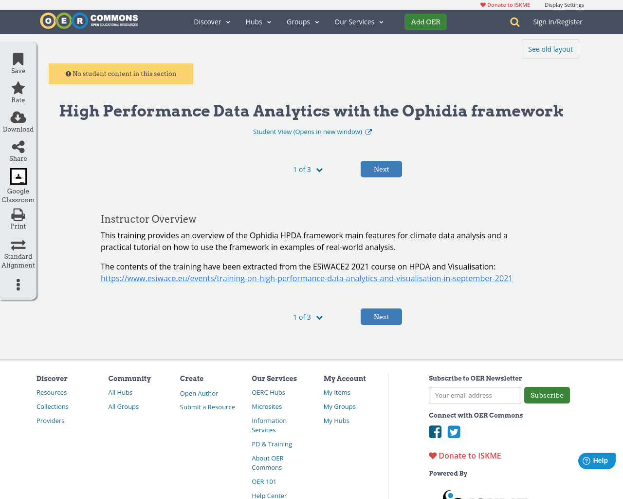 High Performance Data Analytics with the Ophidia framework | OER Commons