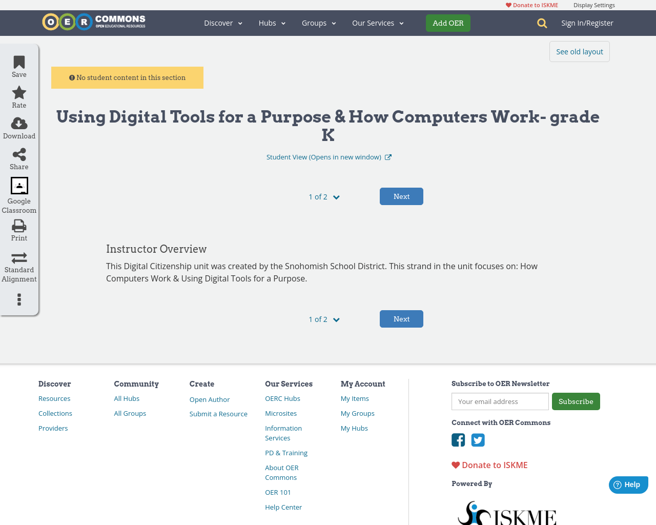 Using Digital Tools for a Purpose & How Computers Work- grade K | OER ...