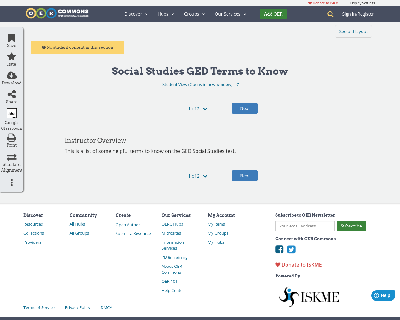 Social Studies GED Terms to Know | OER Commons