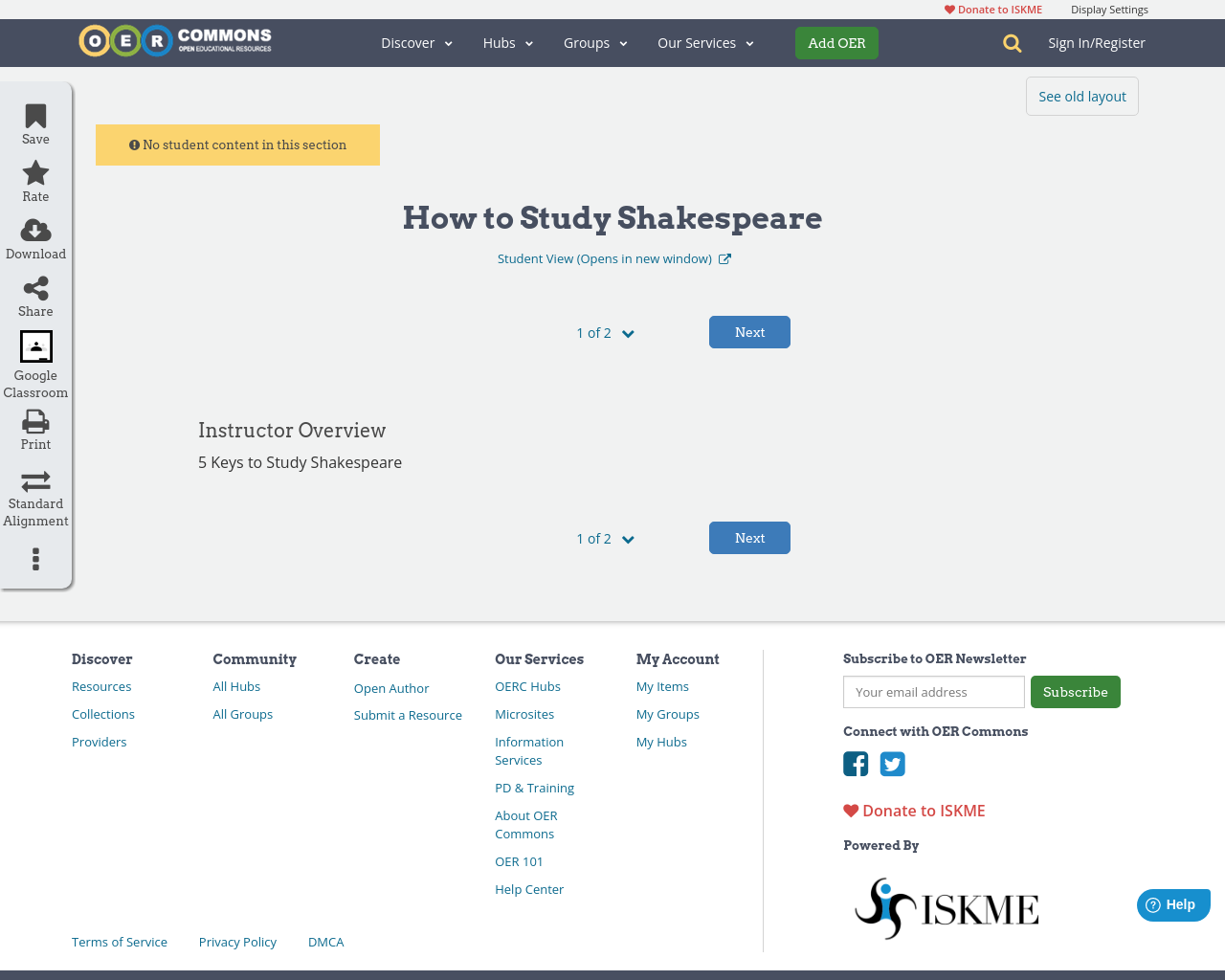 How to Study Shakespeare | OER Commons