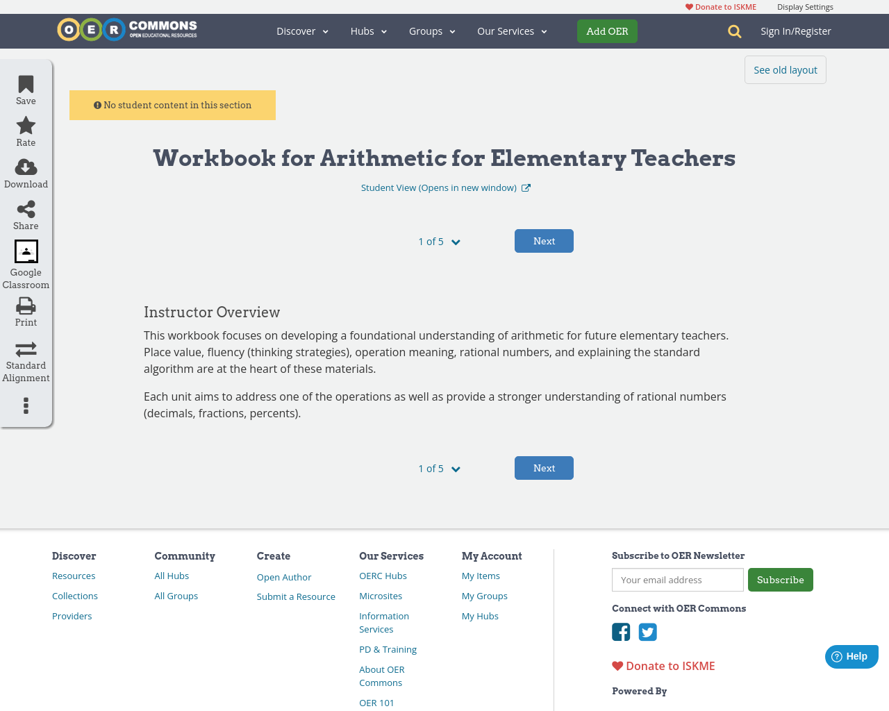 Workbook for Arithmetic for Elementary Teachers | OER Commons