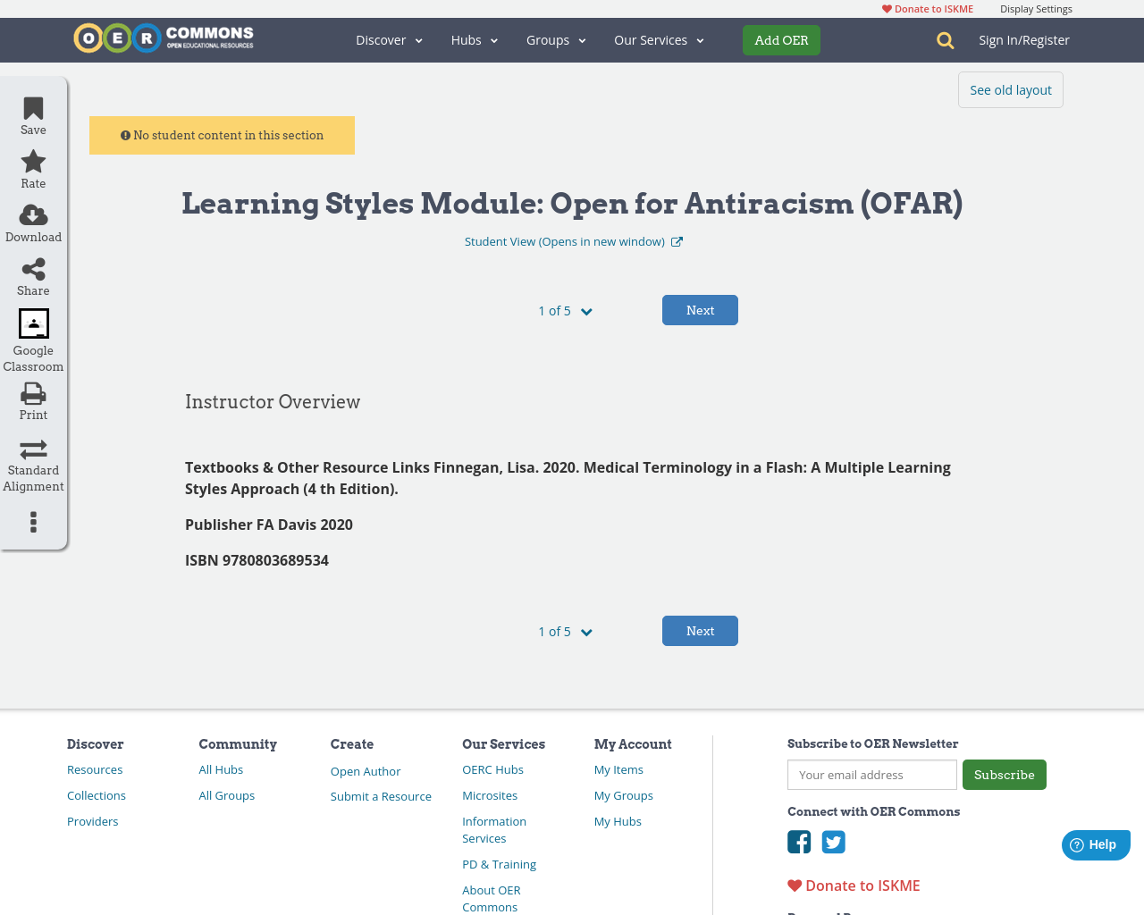 Learning Styles Module: Open for Antiracism (OFAR) | OER Commons
