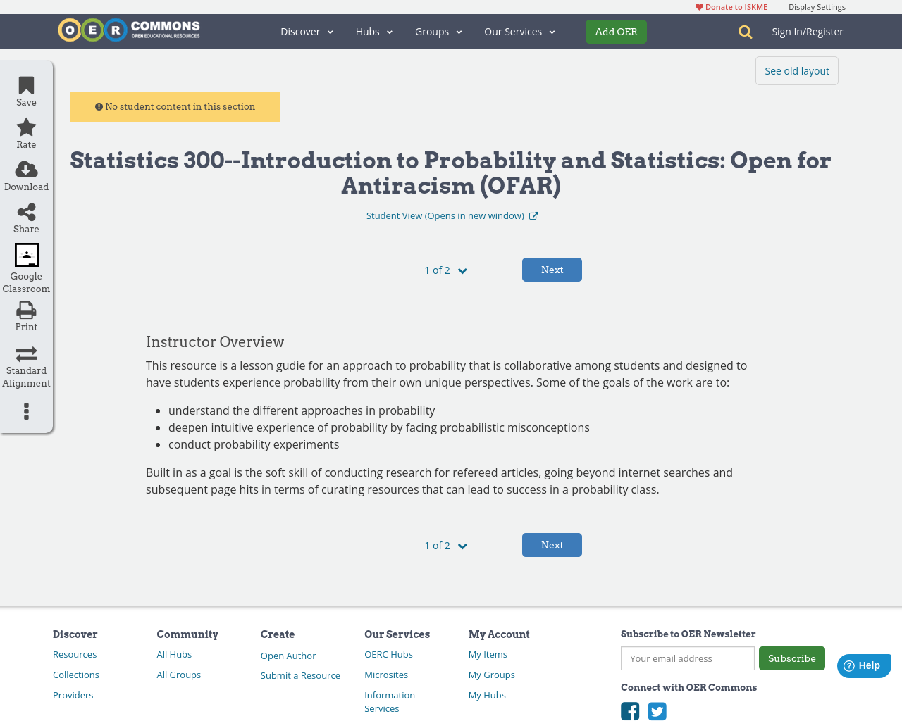Statistics 300--Introduction to Probability and Statistics: Open for ...