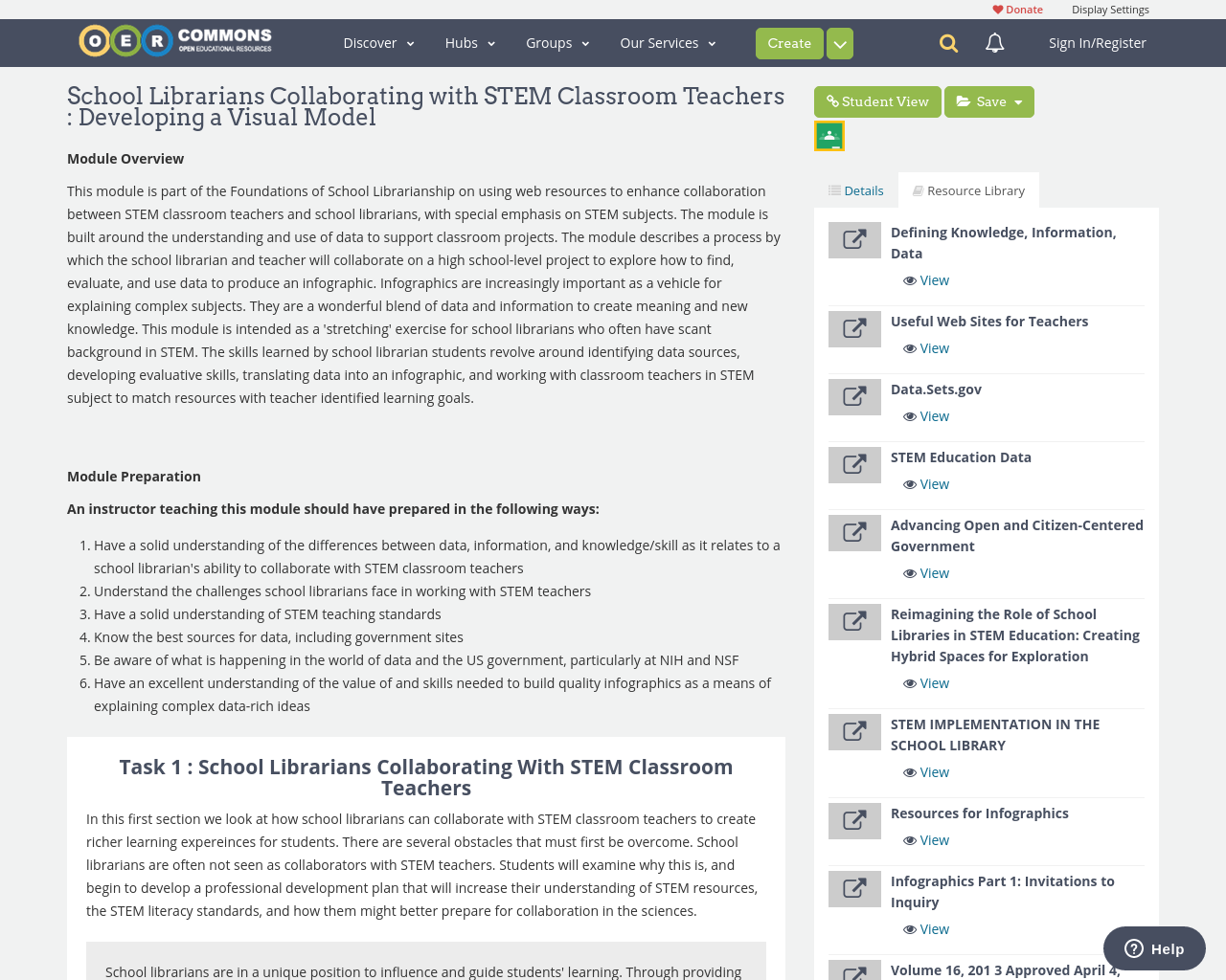 School Librarians Collaborating with STEM Classroom Teachers : Developing a Visual Model | OER ...