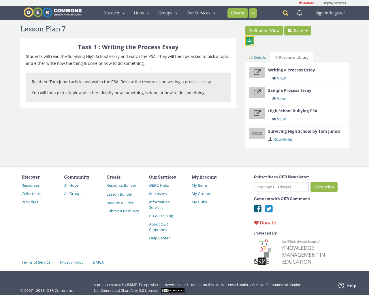 Lesson Plan 7 | OER Commons