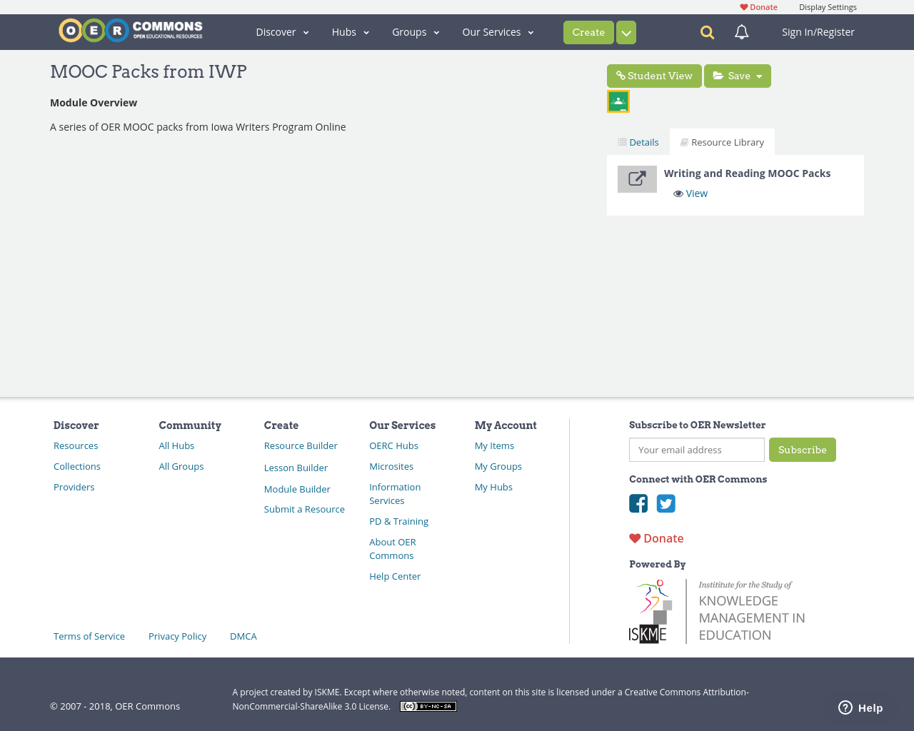 MOOC Packs from IWP | OER Commons