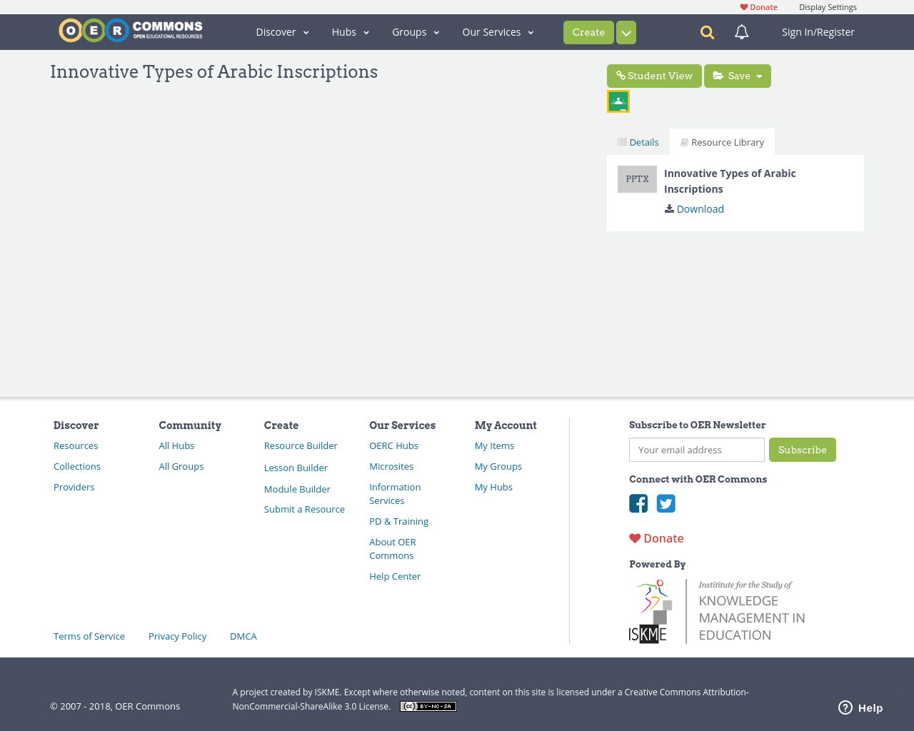 Innovative Types of Arabic Inscriptions | OER Commons