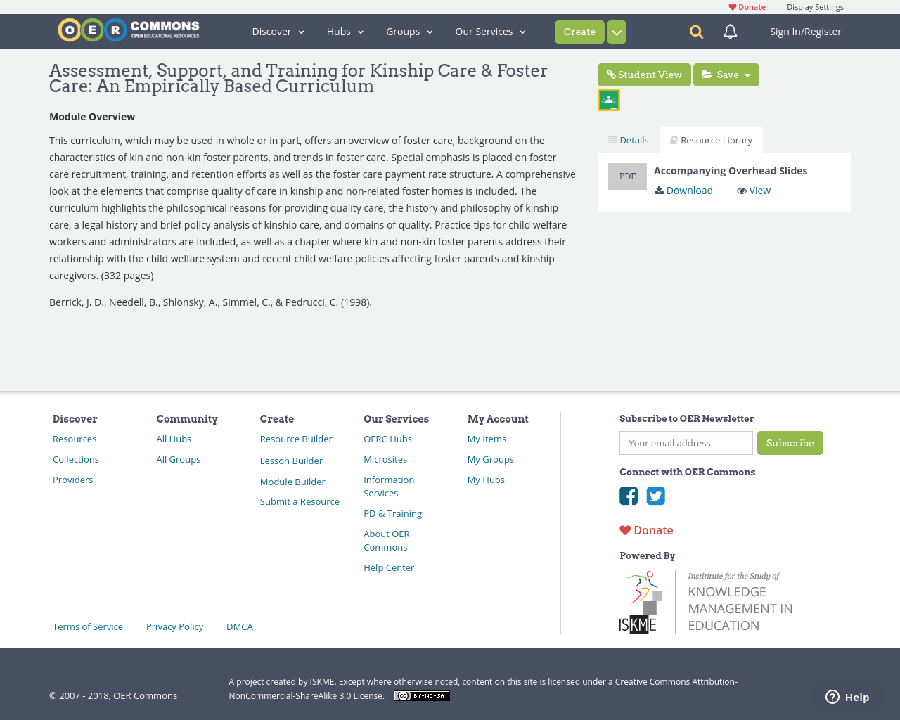 Assessment, Support, and Training for Kinship Care & Foster Care: An ...