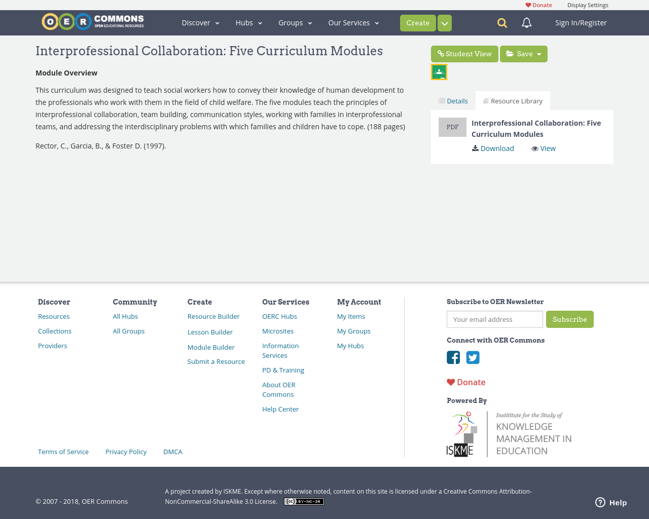 Interprofessional Collaboration: Five Curriculum Modules﻿ | OER Commons