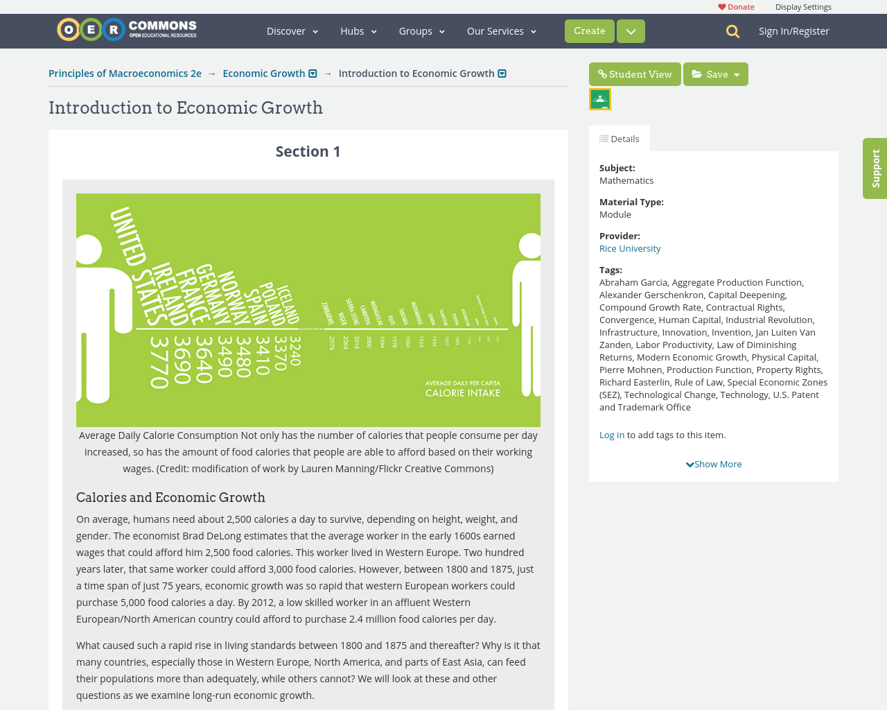Principles of Macroeconomics 2e, Economic Growth, Introduction to ...