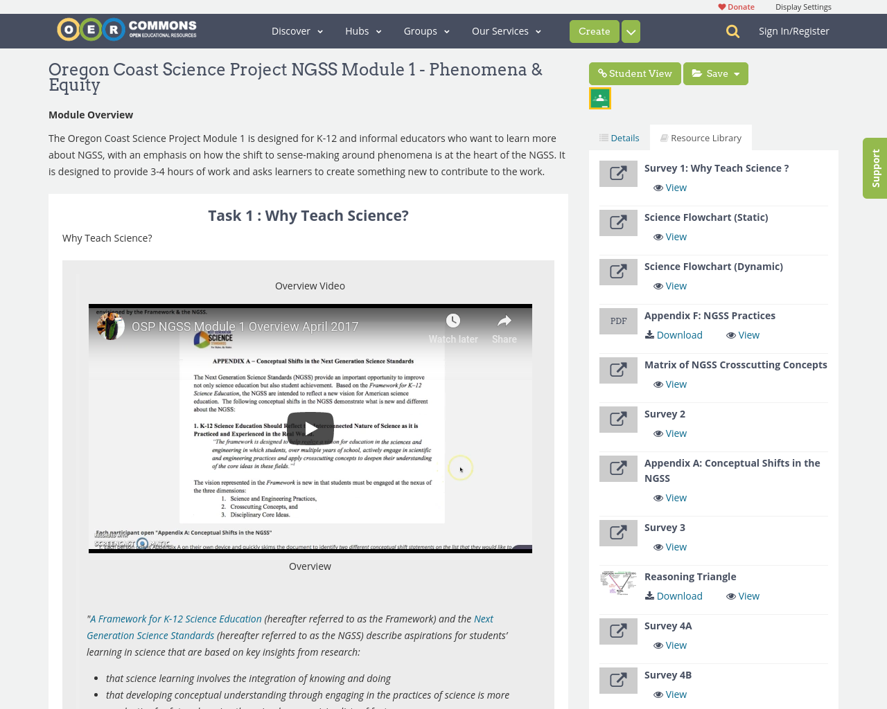 Oregon Coast Science Project NGSS Module 1 - Phenomena & Equity | OER ...