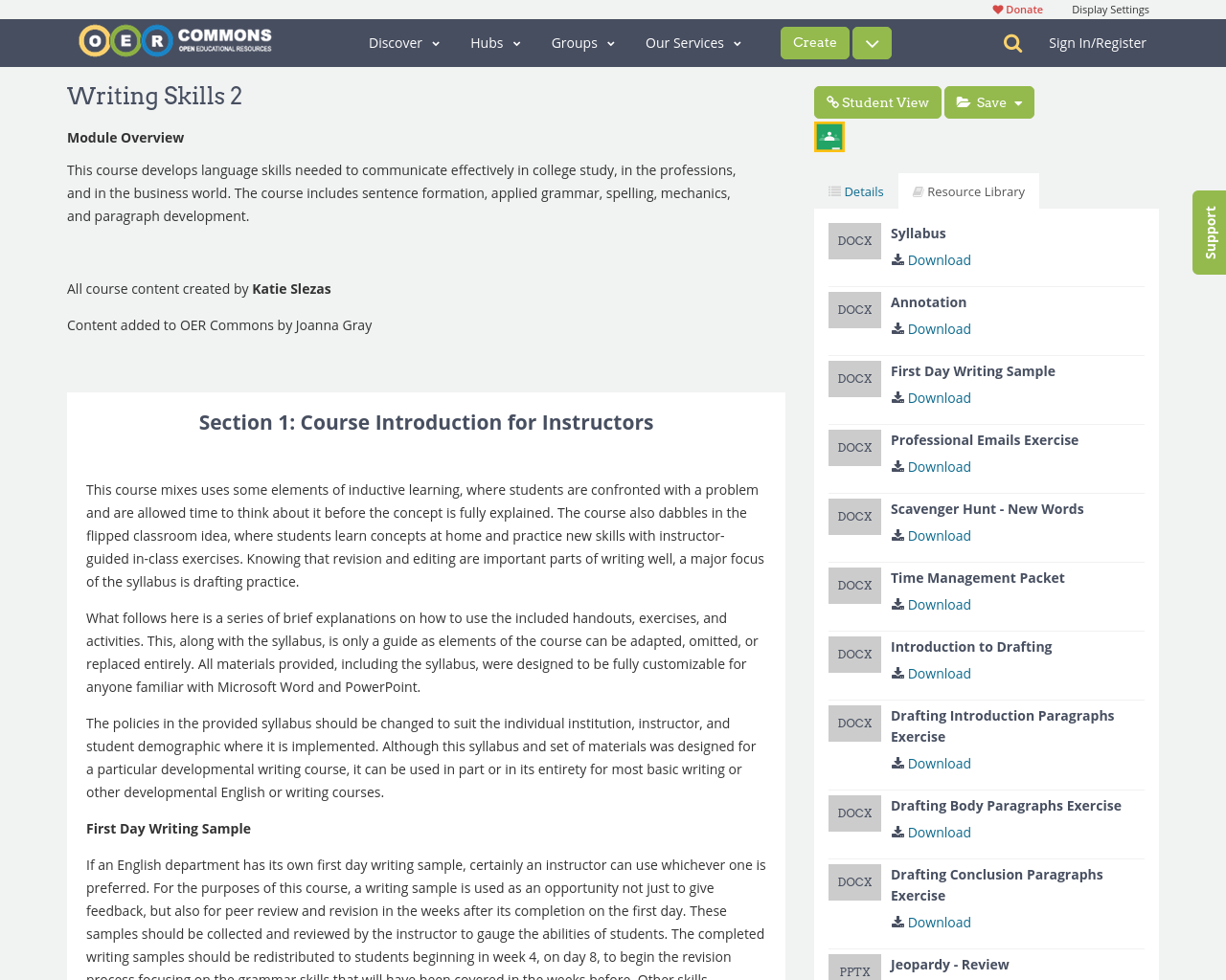 Writing Skills 2 | OER Commons