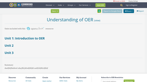Understanding of OER | OER Commons