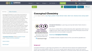 Conceptual Chemistry | OER Commons