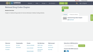 National Drug Codes Chapter | OER Commons