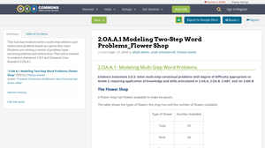 2.OA.A.1 Modeling Two-Step Word Problems_Flower Shop | OER Commons