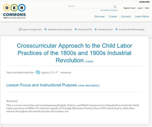 Crosscurricular Approach to the Child Labor Practices of the 1800s and ...