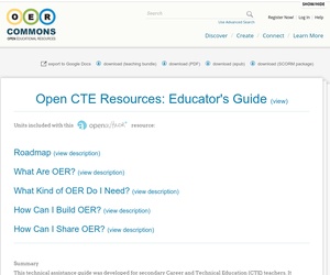 Open CTE Resources: Educator's Guide | OER Commons