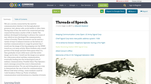Threads of Speech | OER Commons