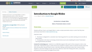 Introduction to Google Slides | OER Commons
