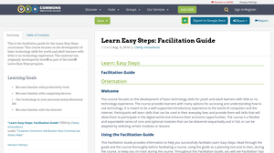 Learn Easy Steps: Facilitation Guide | OER Commons