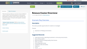 Science Center Overview | OER Commons