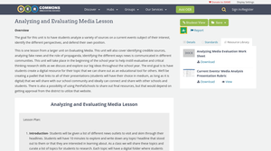 Analyzing and Evaluating Media Lesson | OER Commons