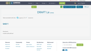 DRAFT Le | OER Commons