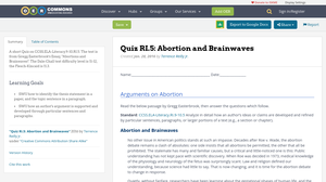 Quiz RI.5: Abortion and Brainwaves | OER Commons