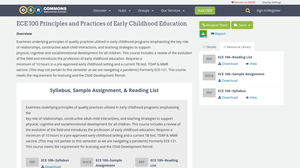 ECE 100: Principles and Practices of Early Childhood Education | OER ...