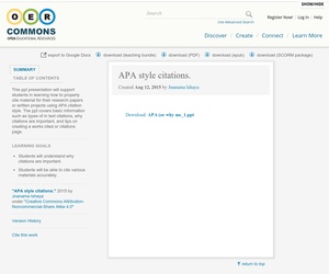 APA style citations. | OER Commons