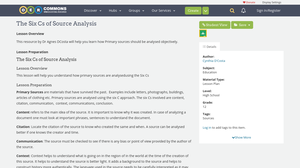 The Six Cs of Source Analysis | OER Commons