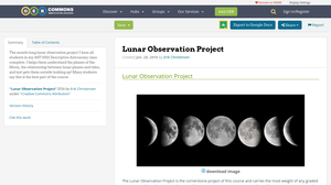 Lunar Observation Project | OER Commons