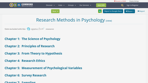 Research Methods in Psychology | OER Commons
