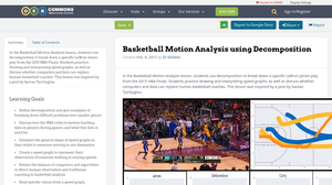 Basketball Motion Analysis using Decomposition | OER Commons