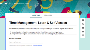 Time Management Self Assessment | OER Commons