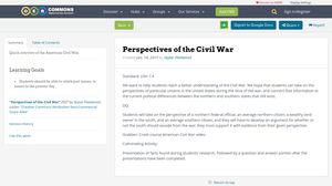 Perspectives of the Civil War | OER Commons