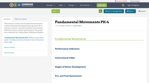 Fundamental Movements PK-4 | OER Commons