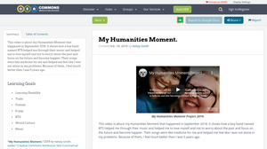 My Humanities Moment. | OER Commons