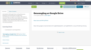Genomgång av Google Drive | OER Commons