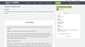Density Inquiry Lab | OER Commons
