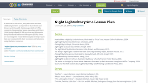 Night Lights Storytime Lesson Plan | OER Commons