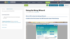 Using the Setup Wizard | OER Commons