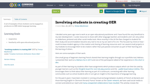 Involving students in creating OER | OER Commons