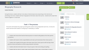 Biography Research | OER Commons