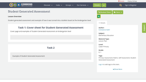 Student Generated Assessment | OER Commons