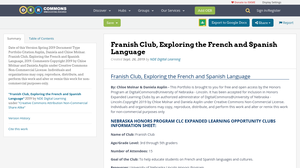 Franish Club, Exploring the French and Spanish Language | OER Commons