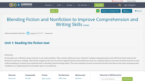 Blending Fiction and Nonfiction to Improve Comprehension and Writing ...
