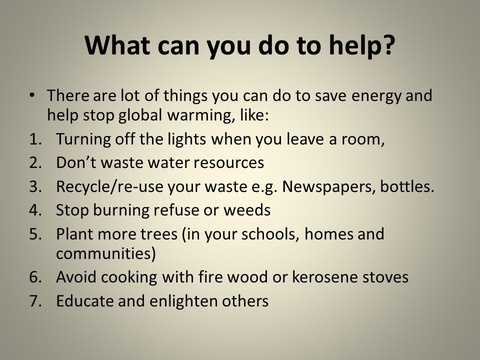 Solutions to global warming | OER Commons